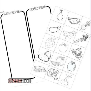Meyveler Ve Sebzeler Kes Yapış... · Eduhol - Etkinlik İndir Oyun Oyna ...