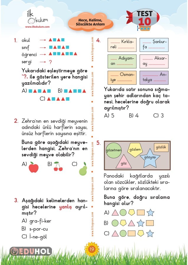 Hece, Kelime Ve Anlam Bilgisi ... | Eduhol - Ders Videoları İzle Online ...