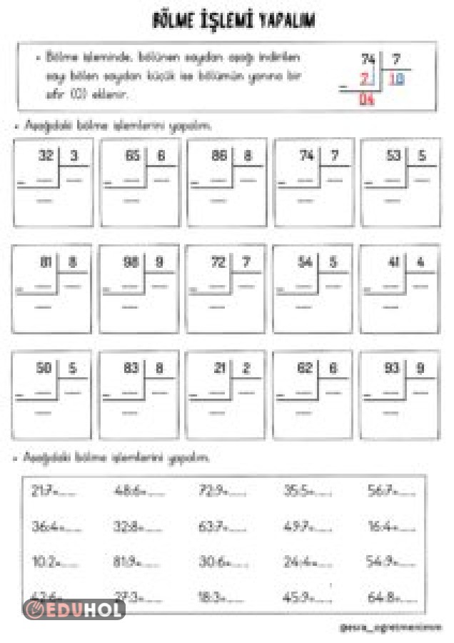 3. Sınıf Bölme İşlemi 0 Ekleme... | Eduhol - Ders Videoları İzle Online ...