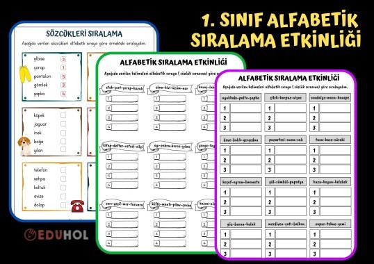 1. Sınıf Alfabetik Sıralama Et... · Eduhol - Etkinlik İndir Oyun Oyna ...