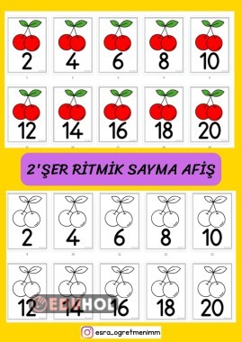 2'Şer Ritmik Sayma Afiş · Eduhol - Etkinlik İndir Oyun Oyna Test Çöz ...