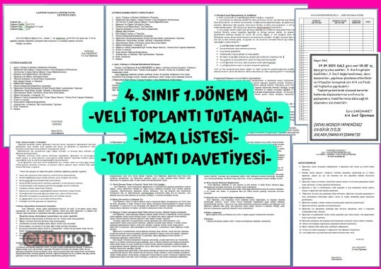 4.Sınıf Veli Toplantısı Tutana... · Eduhol - Etkinlik İndir Oyun Oyna ...