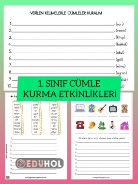 Cümle Oluşturma Etkinlikleri-3... · Eduhol - Etkinlik İndir Oyun Oyna ...