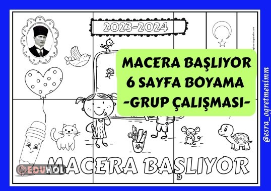 Macera Başlıyor Boyama-6 Sayfa... · Eduhol - Etkinlik İndir Oyun Oyna ...