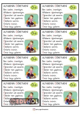 Ö Sesi Tekerleme · Eduhol - Etkinlik İndir Oyun Oyna Test Çöz Video İzle