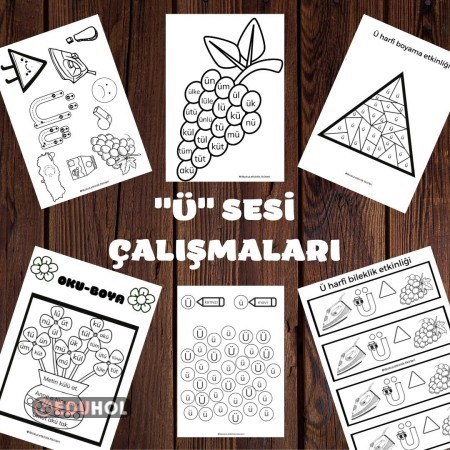 Ü Harfi Çalışma Sayfaları · Eduhol - Etkinlik İndir Oyun Oyna Test Çöz ...