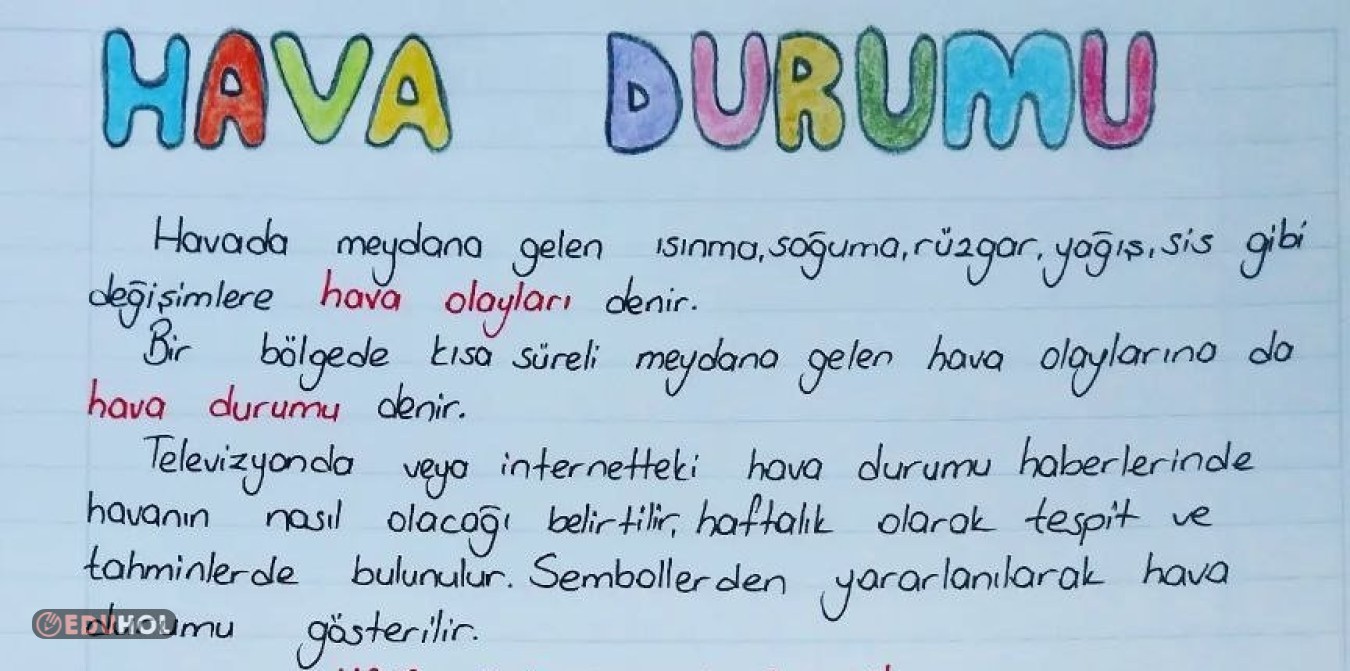 4. Sınıf Sosyal Bilgiler Hava ... | Eduhol - Ders Videoları İzle Online ...