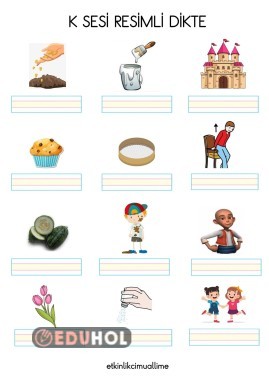 K Sesi Resimli Dikte · Eduhol - Etkinlik İndir Oyun Oyna Test Çöz Video ...