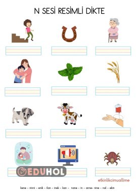 N N Sesi Dikte Çalışması · Eduhol - Etkinlik İndir Oyun Oyna Test Çöz ...