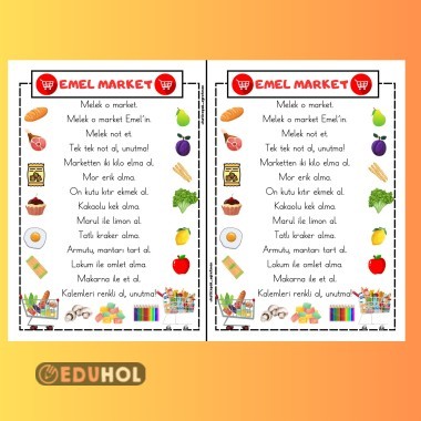 M Sesi 'Emel Market' Metni · Eduhol - Etkinlik İndir Oyun Oyna Test Çöz ...