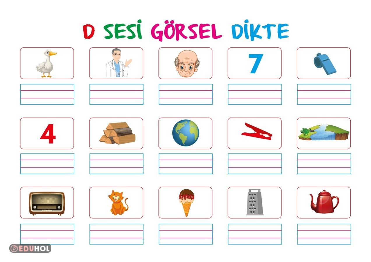 D Sesi Görsel Dikte | Eduhol - Ders Videoları İzle Online Test Çöz ...