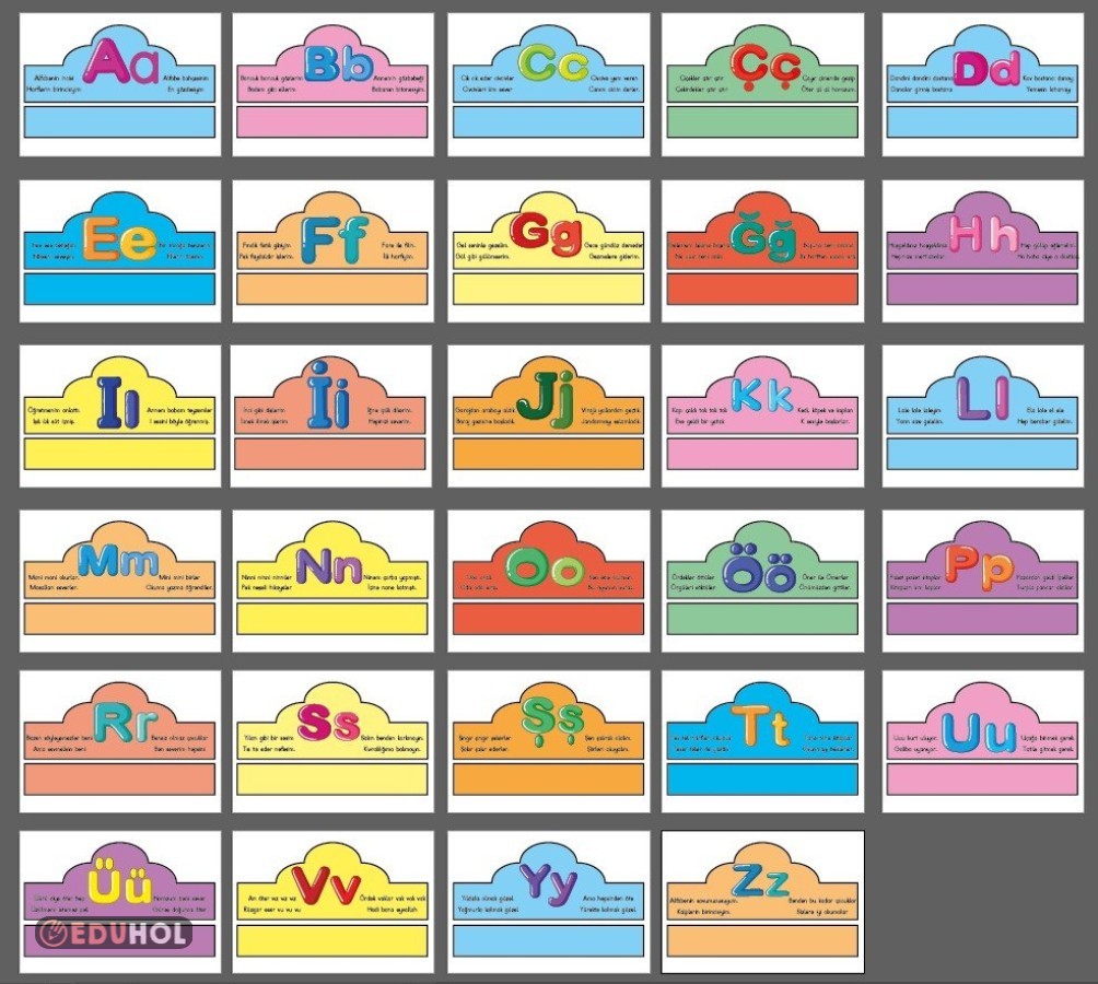 Harf Taçları | Eduhol - Ders Videoları İzle Online Test Çöz Etkinlik İndir