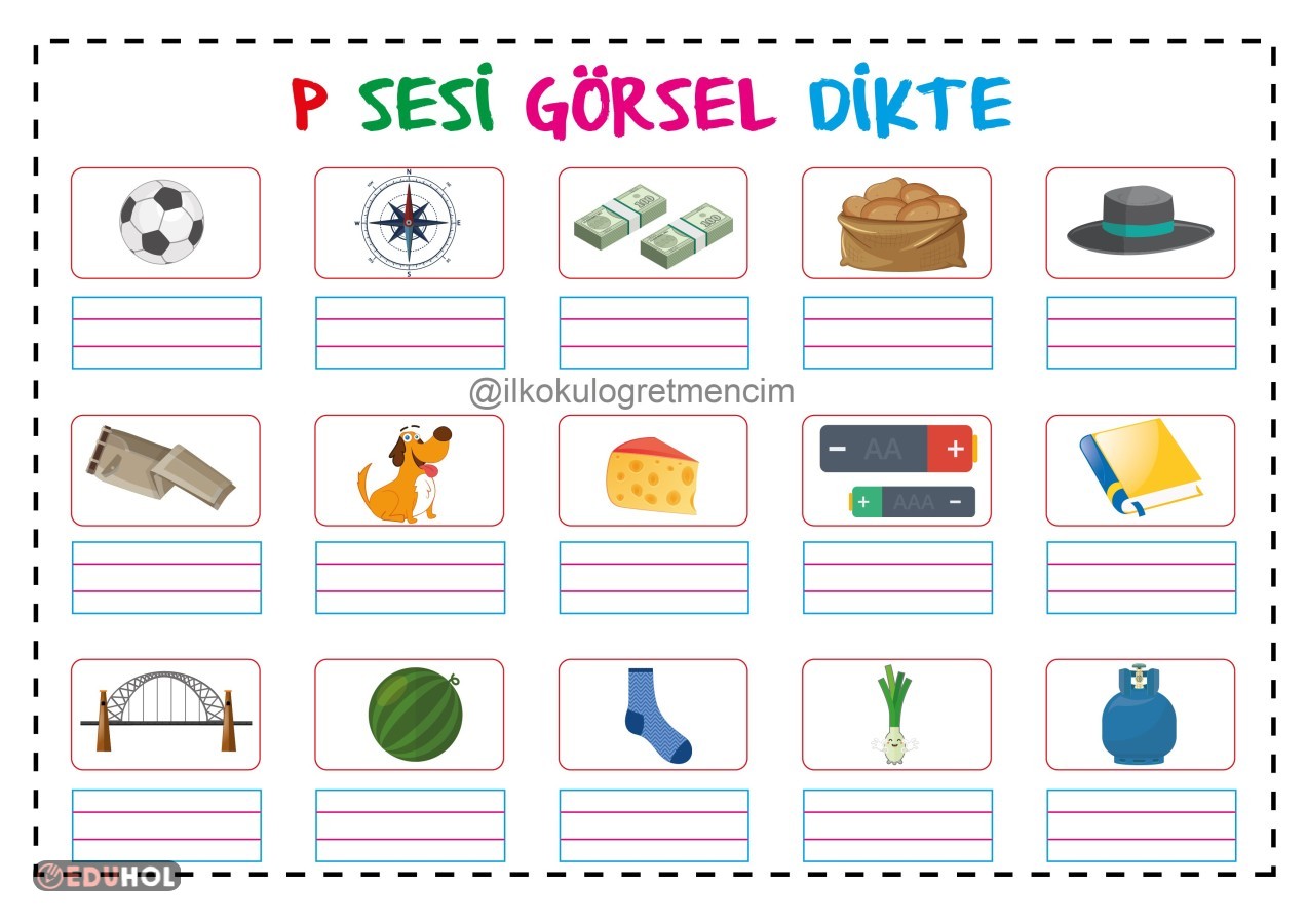 P Sesi Görsel Dikte | Eduhol - Ders Videoları İzle Online Test Çöz ...