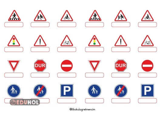 Trafik İşaretleri İnteraktif D... · Eduhol - Etkinlik İndir Oyun Oyna ...