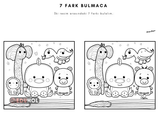 7 Fark Bulmaca · Eduhol - Etkinlik İndir Oyun Oyna Test Çöz Video İzle