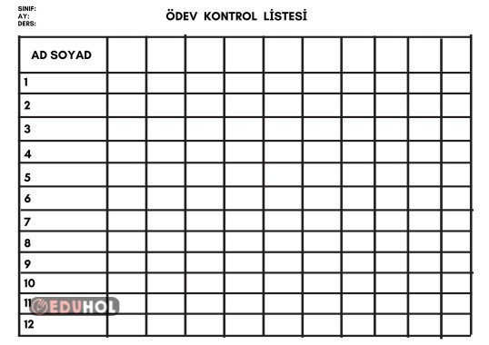 Ödev Kontrol Listesi · Eduhol - Etkinlik İndir Oyun Oyna Test Çöz Video ...