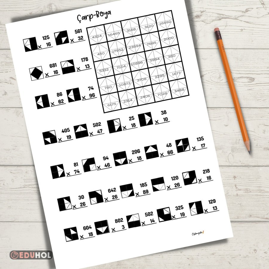 Çarp-Boya | Eduhol - Ders Videoları İzle Online Test Çöz Etkinlik İndir