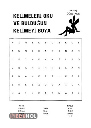 N Sesi Bulmaca Etkinliği · Eduhol - Etkinlik İndir Oyun Oyna Test Çöz ...