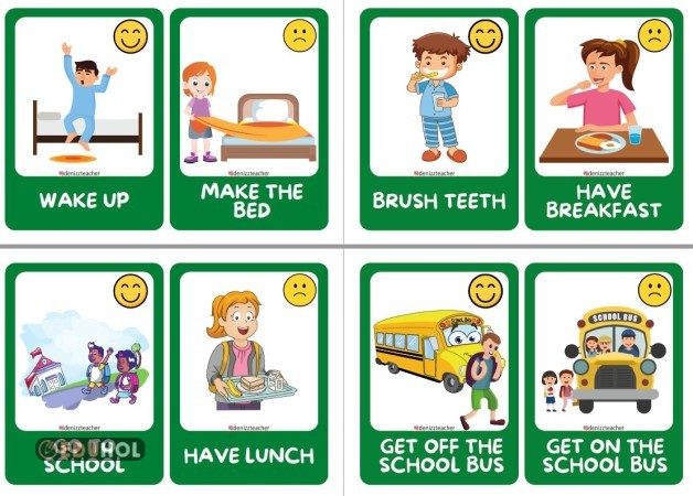 5.4. Daily Routines Cards · Eduhol - Etkinlik İndir Oyun Oyna Test Çöz ...