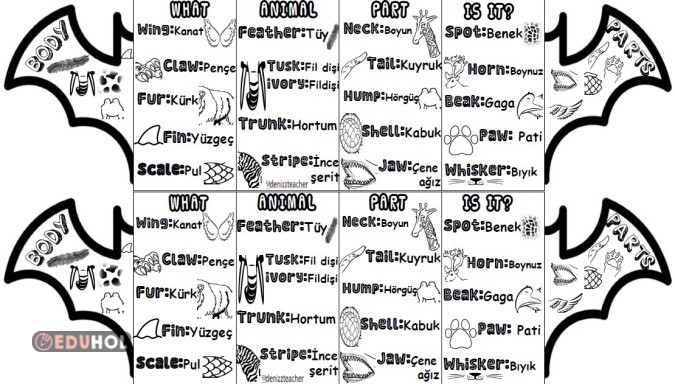 7.4.Wild Animals - Body Parts ... · Eduhol - Etkinlik İndir Oyun Oyna ...