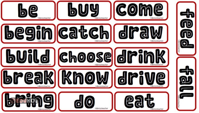 Irregular Verbs Matching Cards · Eduhol - Etkinlik İndir Oyun Oyna Test ...