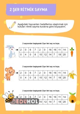 2'Şer Ritmik Sayma · Eduhol - Etkinlik İndir Oyun Oyna Test Çöz Video İzle