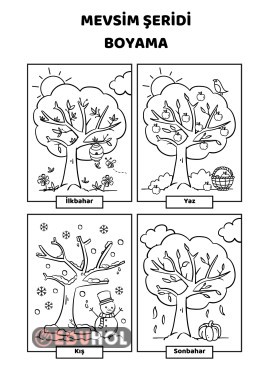 Mevsim Şeridi Boyama · Eduhol - Etkinlik İndir Oyun Oyna Test Çöz Video ...