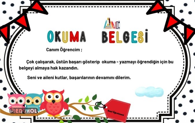 1.Sınıflar İçin Okuma Belgesi... · Eduhol - Etkinlik İndir Oyun Oyna ...