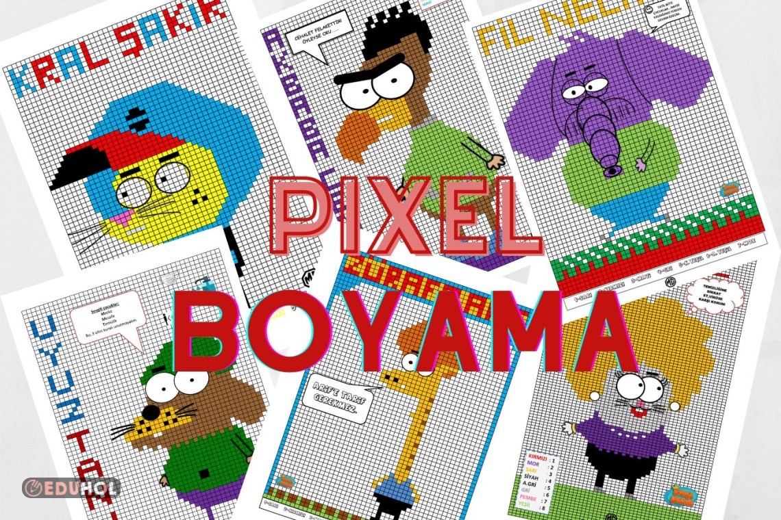 Pıxel Boyama-Kral Şakir Ve Ark... | Eduhol - Ders Videoları İzle Online ...