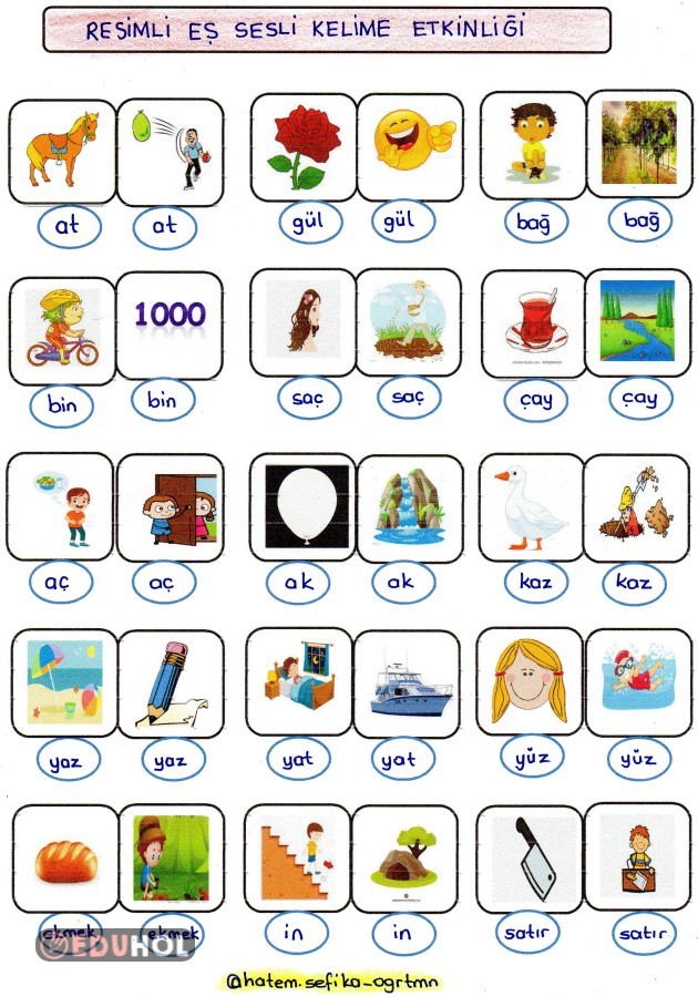 3. Sınıf Türkçe Eş Sesli Kelim... | Eduhol - Ders Videoları İzle Online ...