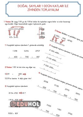 100 'Ün Katları İle Zihi... · Eduhol - Etkinlik İndir Oyun Oyna Test ...