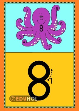 8 Rakamı Pano Görseli · Eduhol - Etkinlik İndir Oyun Oyna Test Çöz ...