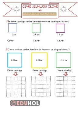 Çevre Uzunluğu Ölçme-6- · Eduhol - Etkinlik İndir Oyun Oyna Test Çöz ...