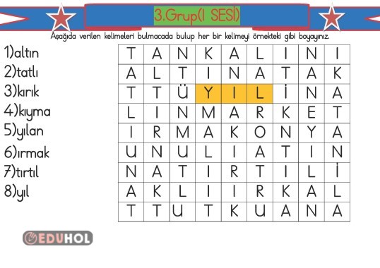 I Sesi Kare Bulmaca 2 · Eduhol - Etkinlik İndir Oyun Oyna Test Çöz ...