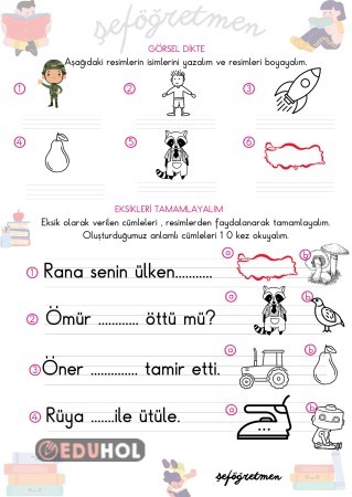 Görsel Dikte 12 · Eduhol - Etkinlik İndir Oyun Oyna Test Çöz Video İzle