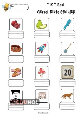 1.Sınıf R Sesi Görsel Dikte Et... · Eduhol - Etkinlik İndir Oyun Oyna ...