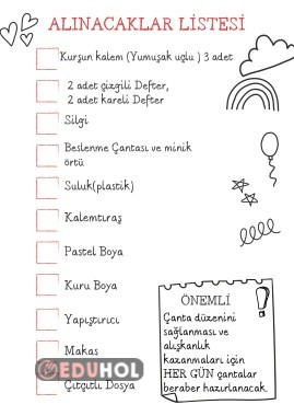 Ilkokul İhtiyaç Listesi · Eduhol - Etkinlik İndir Oyun Oyna Test Çöz ...