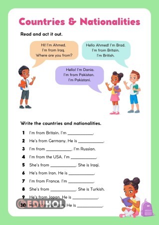 Nationalities · Eduhol - Etkinlik İndir Oyun Oyna Test Çöz Video İzle