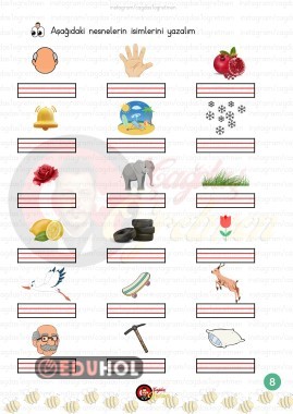 Görsel Dikte Çalışması 2 · Eduhol - Etkinlik İndir Oyun Oyna Test Çöz ...