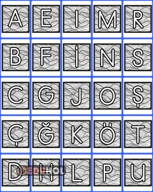 Harfler Mandala · Eduhol - Etkinlik İndir Oyun Oyna Test Çöz Video İzle