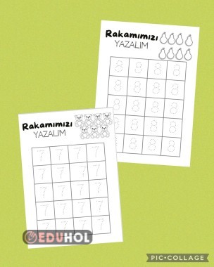 7Ve 8 Rakamı Yazma Çalışması... · Eduhol - Etkinlik İndir Oyun Oyna ...