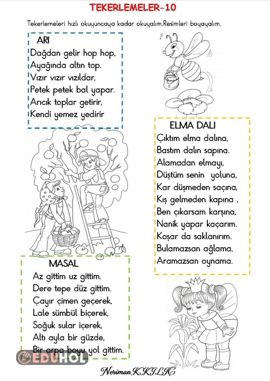 Tekerlemeler-10 | Eduhol - Ders Videoları İzle Online Test Çöz Etkinlik ...