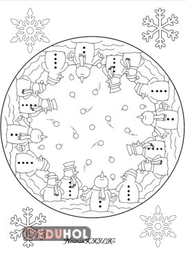 Kardan Adam Mandala-Boyama · Eduhol - Etkinlik İndir Oyun Oyna Test Çöz ...