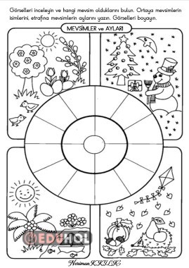 Mevsimler Etkinliği · Eduhol - Etkinlik İndir Oyun Oyna Test Çöz Video İzle