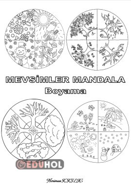 Mevsimler-Mandala Boyama · Eduhol - Etkinlik İndir Oyun Oyna Test Çöz ...