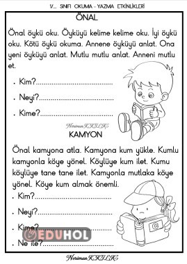 Ö Sesi, Okuma, Soru-Cevap Metn... · Eduhol - Etkinlik İndir Oyun Oyna ...