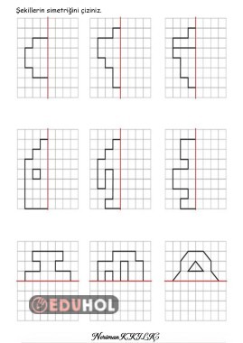 Simetriğini Çiz-1 · Eduhol - Etkinlik İndir Oyun Oyna Test Çöz Video İzle