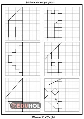 Simetriğini Çiz-3 · Eduhol - Etkinlik İndir Oyun Oyna Test Çöz Video İzle