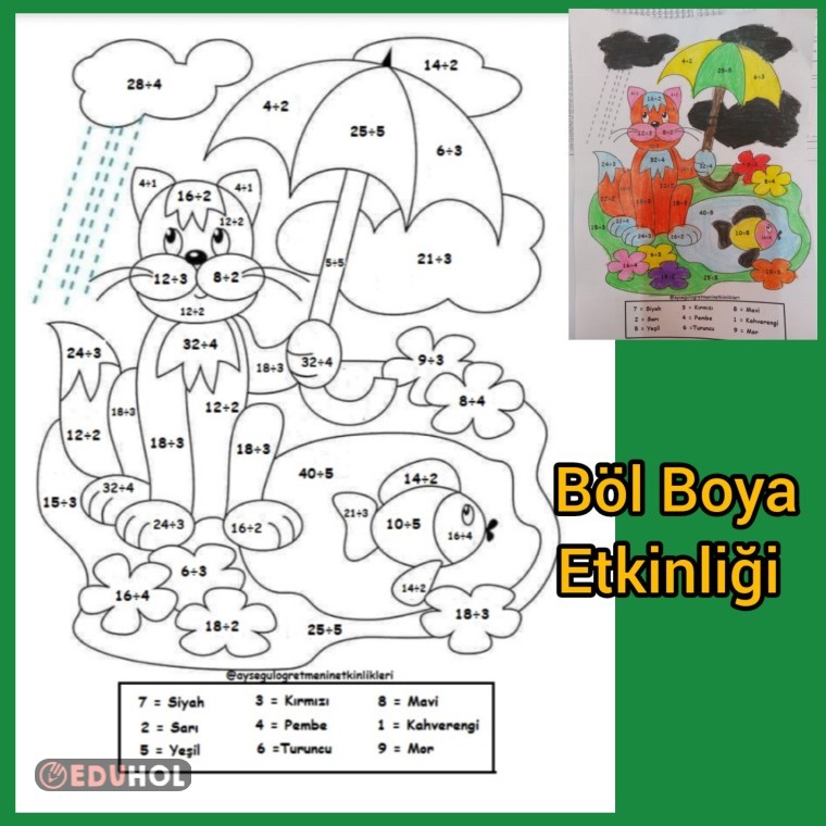 Böl Boya Etkinliği | Eduhol - Ders Videoları İzle Online Test Çöz ...