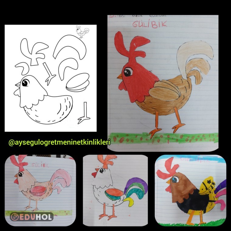Horoz Kes Yapıştır-Gülibik 😊... | Eduhol - Ders Videoları İzle Online ...